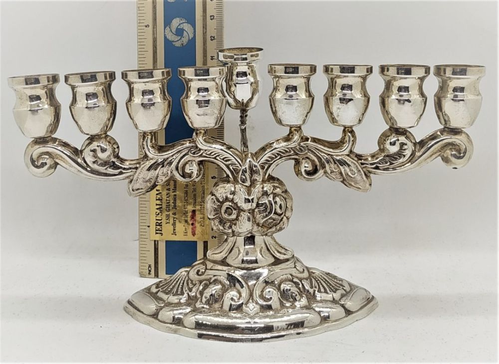 Silver Menorah Floral Designs* - jerusalem-mall.co.il